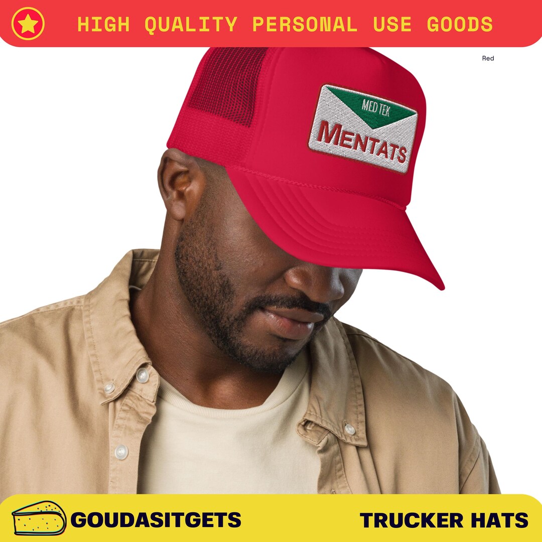 Mentats Foam Trucker Hat Wasteland Embroidered Hat Multiple Colors ...