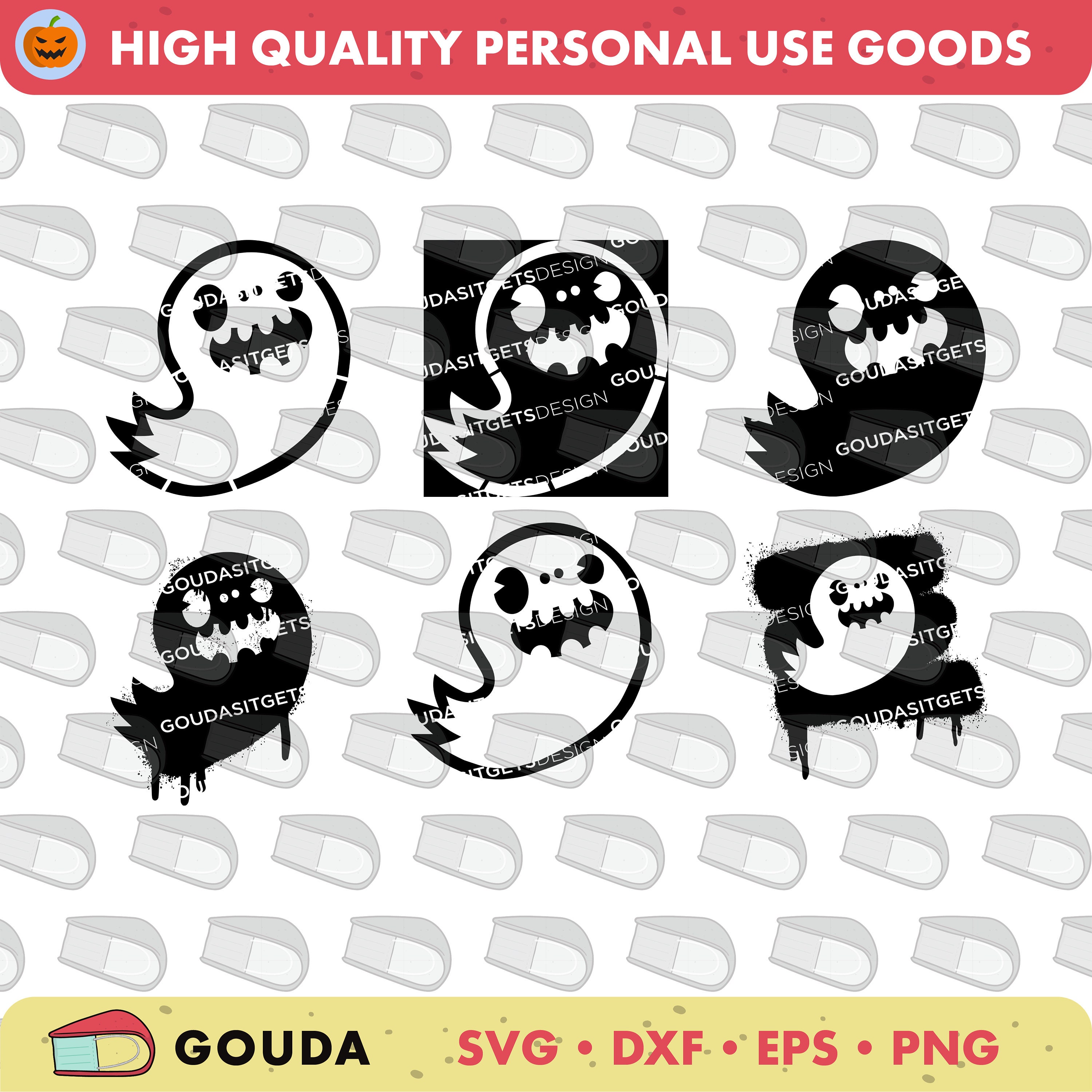 Ghost Boy Bundle 6 Designs Svg Eps Dxf Png Bobs Burgers Craft Files - Etsy
