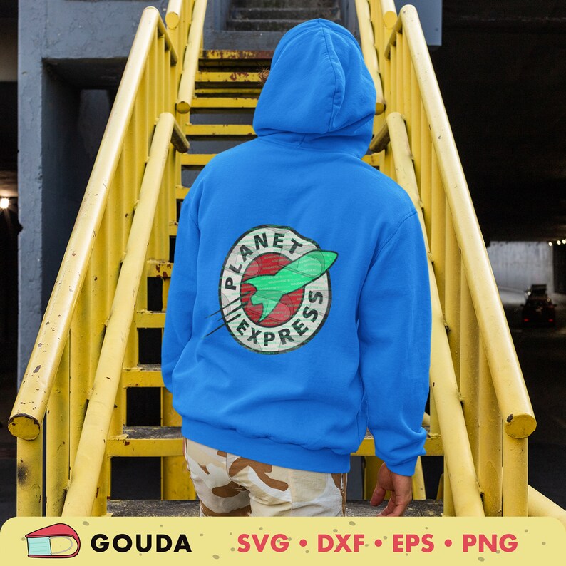 Planet Express Logos Svg Eps Dxf Png Futurama Craft Files Set of Four ...