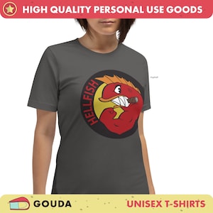 Flying Hellfish Unisex T-shirt Fighting Hellfish Simpsons Apparel Pre ...