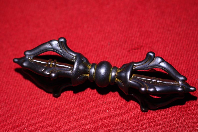 Tibetan Five-pronged Vajra Tokcha Amulet – Sky Iron Dorje Pendant With ...