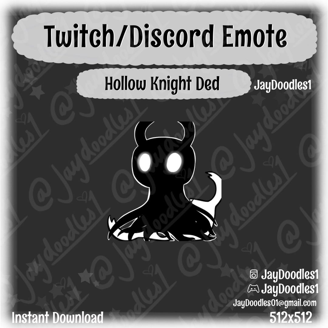 Hollow Knight Ded Emote, Hollow Knight Silksong Emote for Twitch ...