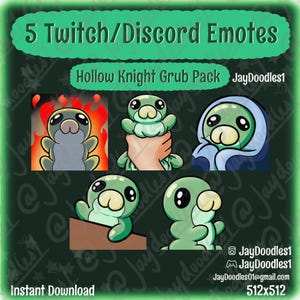 Hollow Knight Grub Emote - Etsy