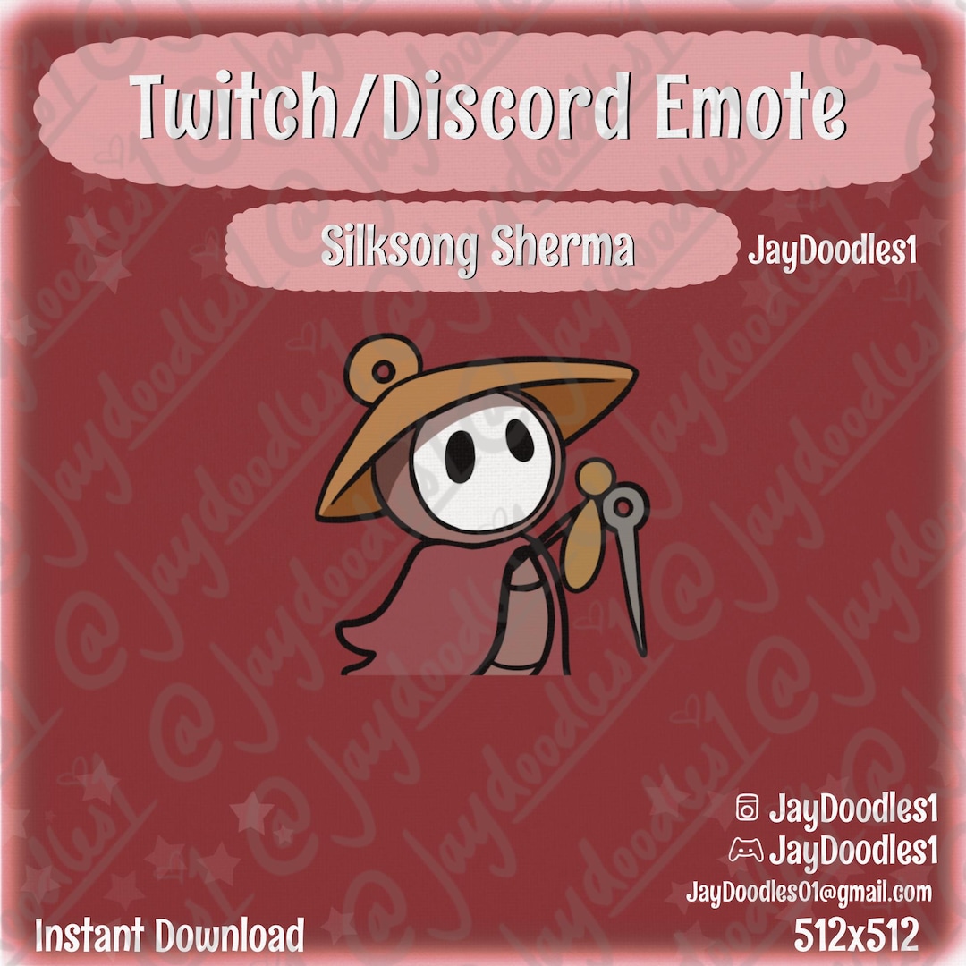 Hollow Knight Silksong: Sherma Song Emote for Twitch/youtube/discord ...
