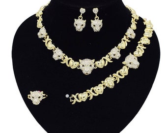 18k Layered Real Gold Filled Miami Cuban Set Necklace Bracelet - Etsy