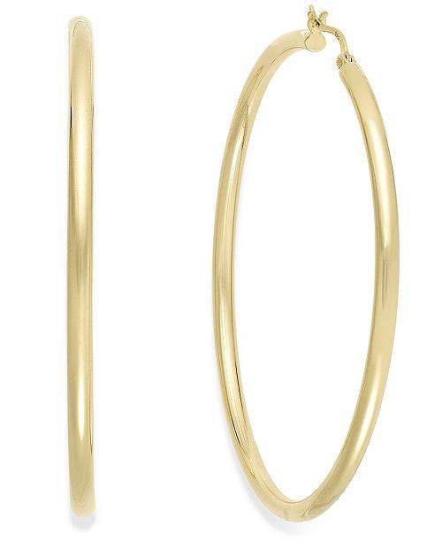 18k Layered Real Gold Filled Round Hoop Earring 12 - Etsy