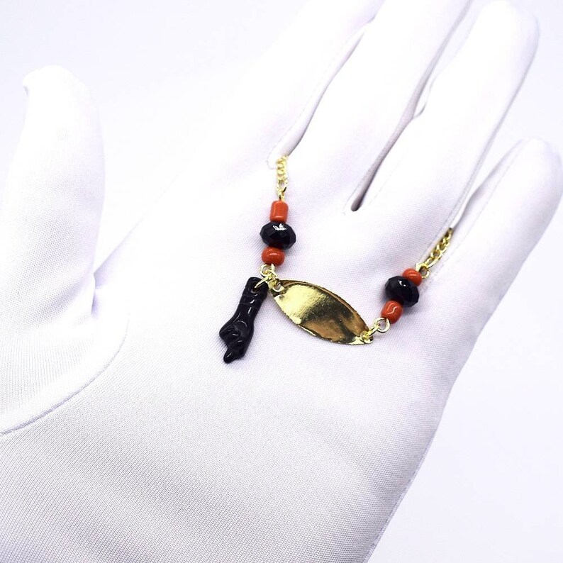 18k Layered Real Gold Filled Azabache Bracelet 6 ID - Etsy