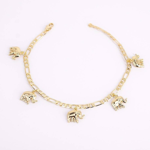 Elephant Anklet - Etsy
