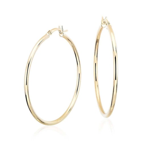 18k Layered Real Gold Filled Round Hoop Earring 12 - Etsy