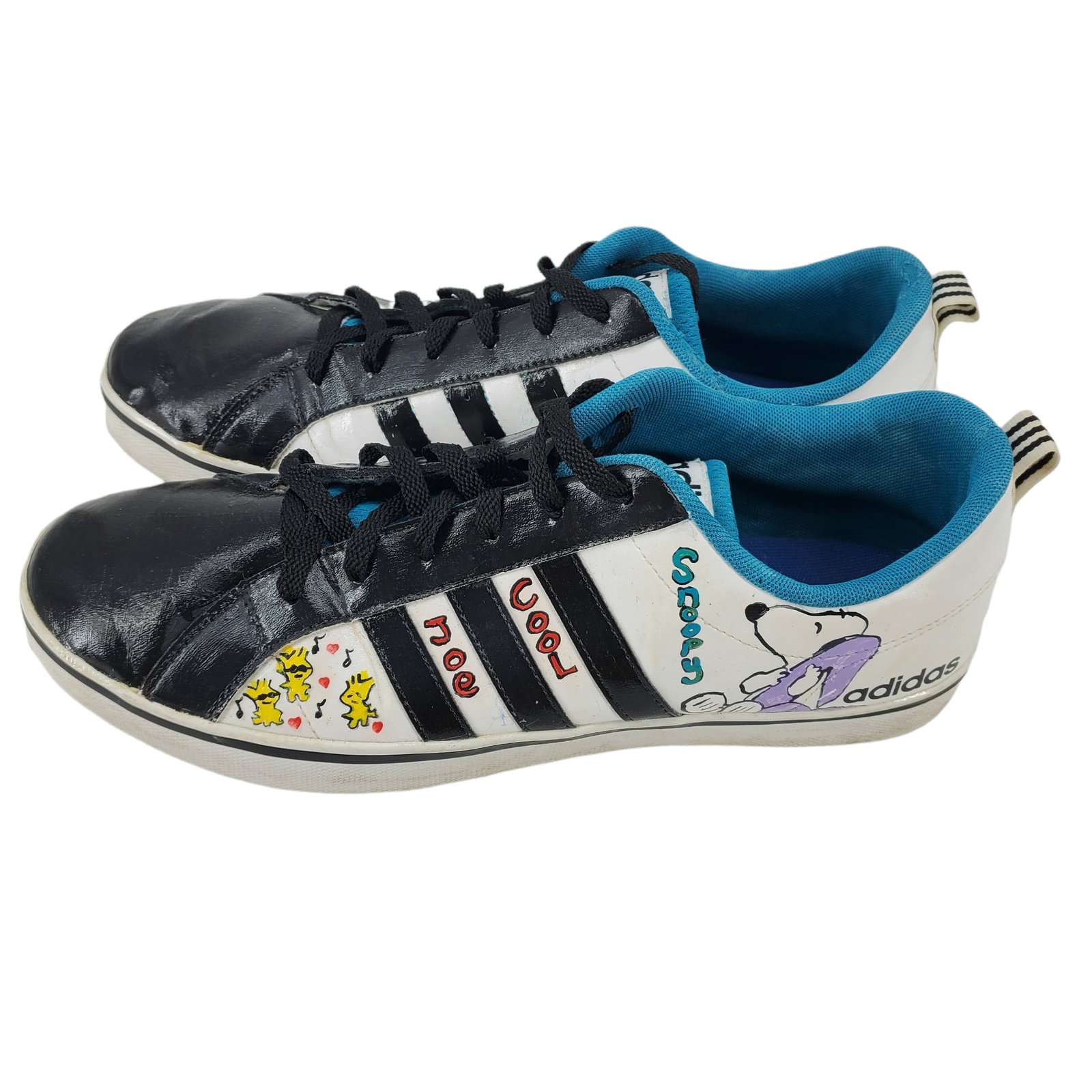 Adidas Nizza Snoopy Woodstock Custom Handpainted Sneakers Shoes Men's ...