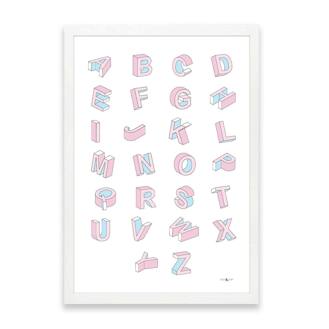 Savannah - Alphabet Print - Etsy