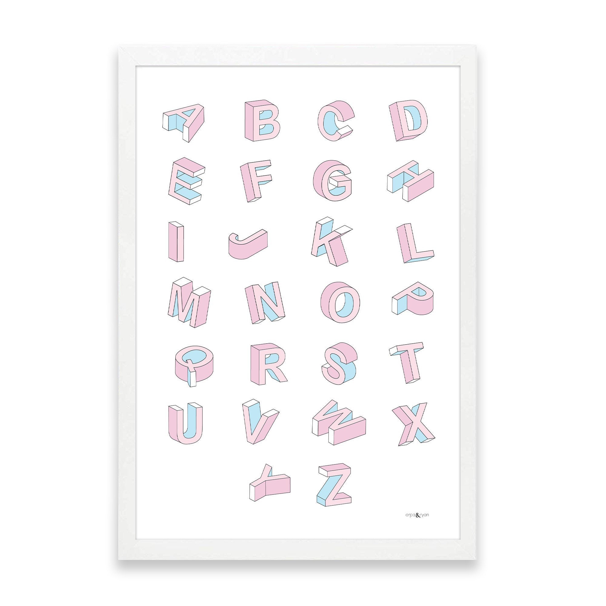 Choose Your Language - Alphabet Art - Etsy