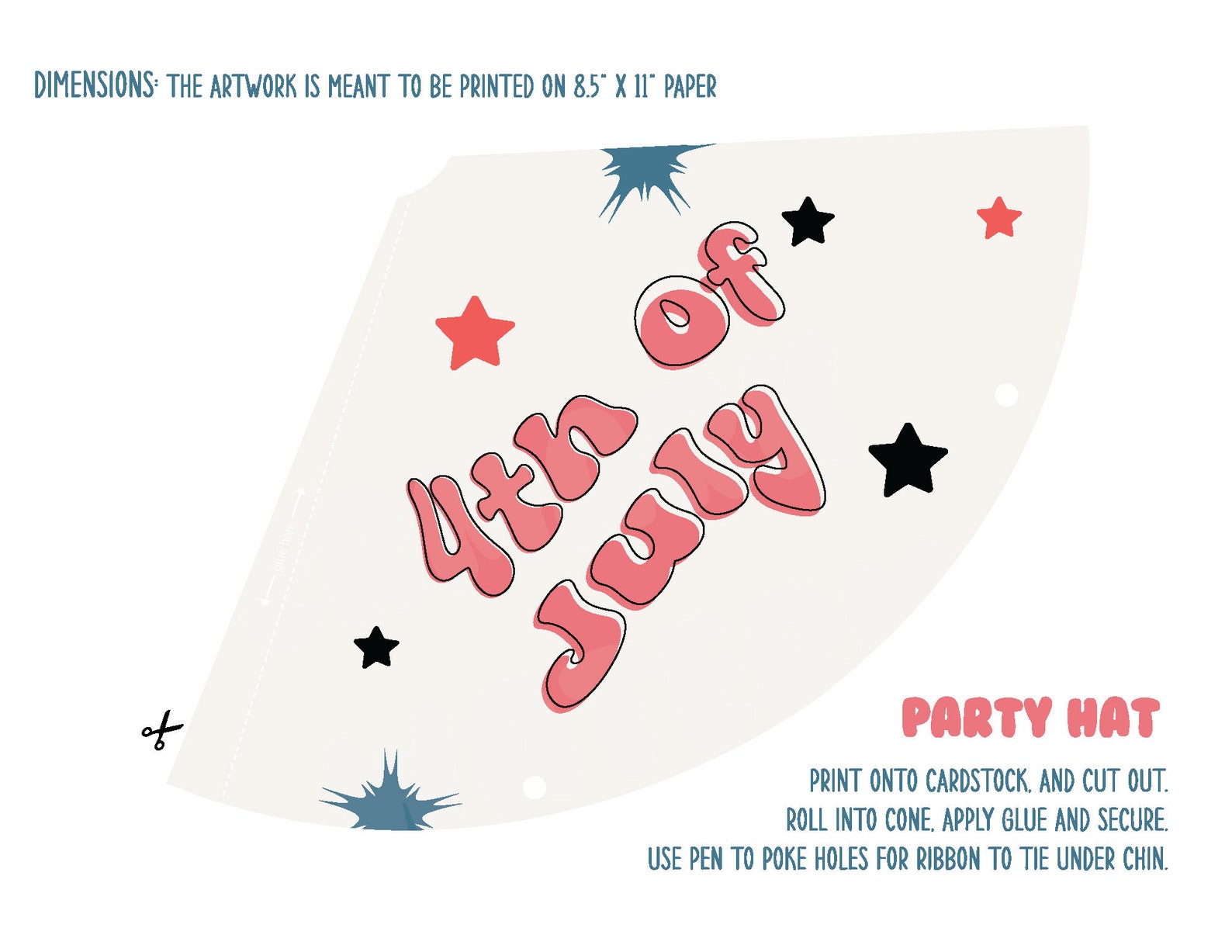 4th of July Party Pack - Instant Download Printable Bundle Including ...