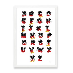 Merica Mouse - Alphabet Print - Etsy