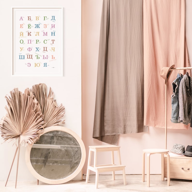 Russian Alphabet With Transliteration - Etsy