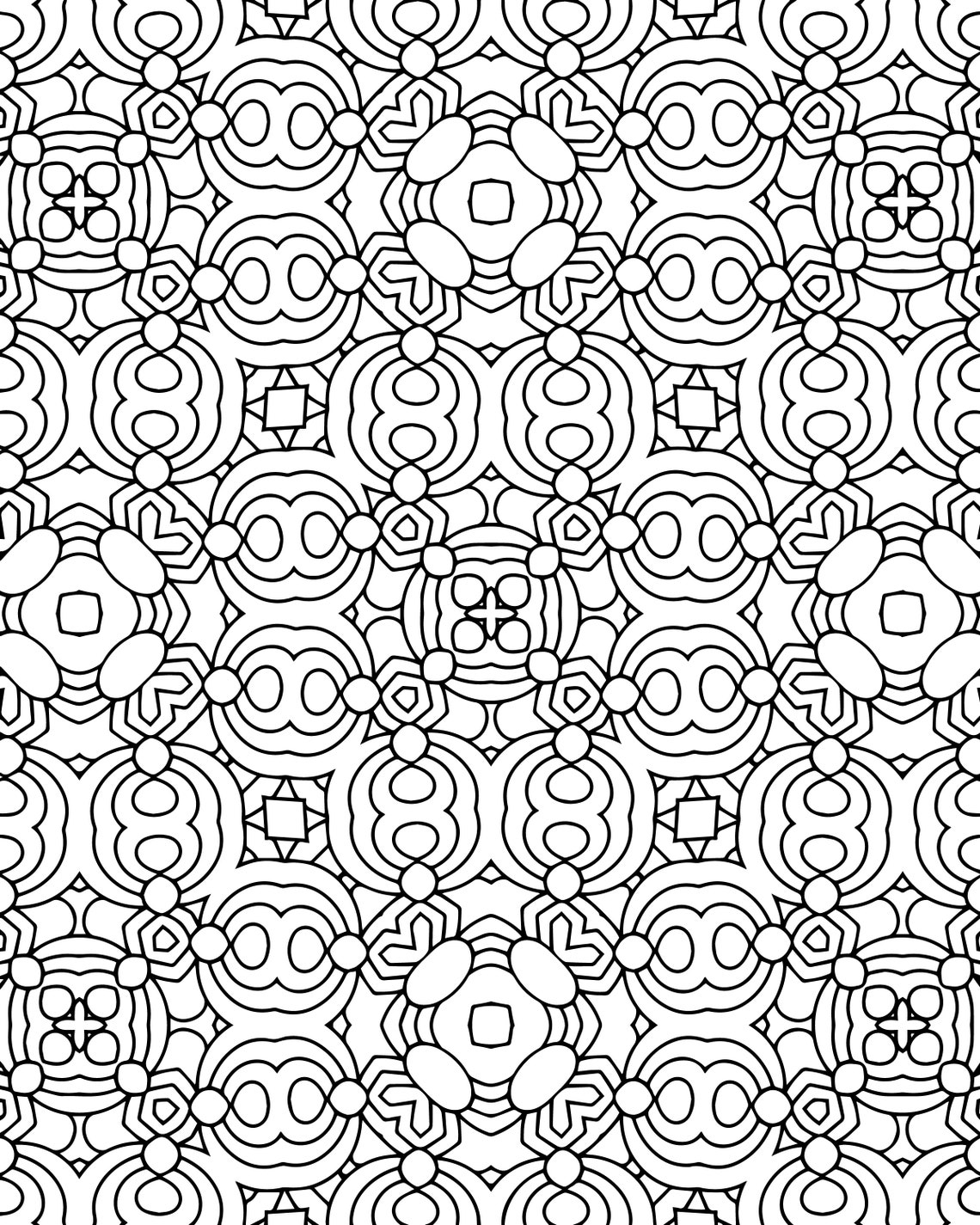 5 Adult Coloring Pages, Printable - Etsy