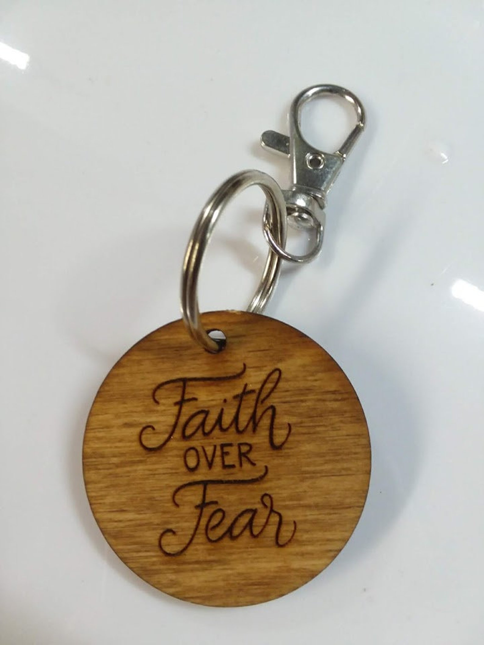 Positivity Keychains, Laser Cut Engraved, Birch Keychains, Positive ...