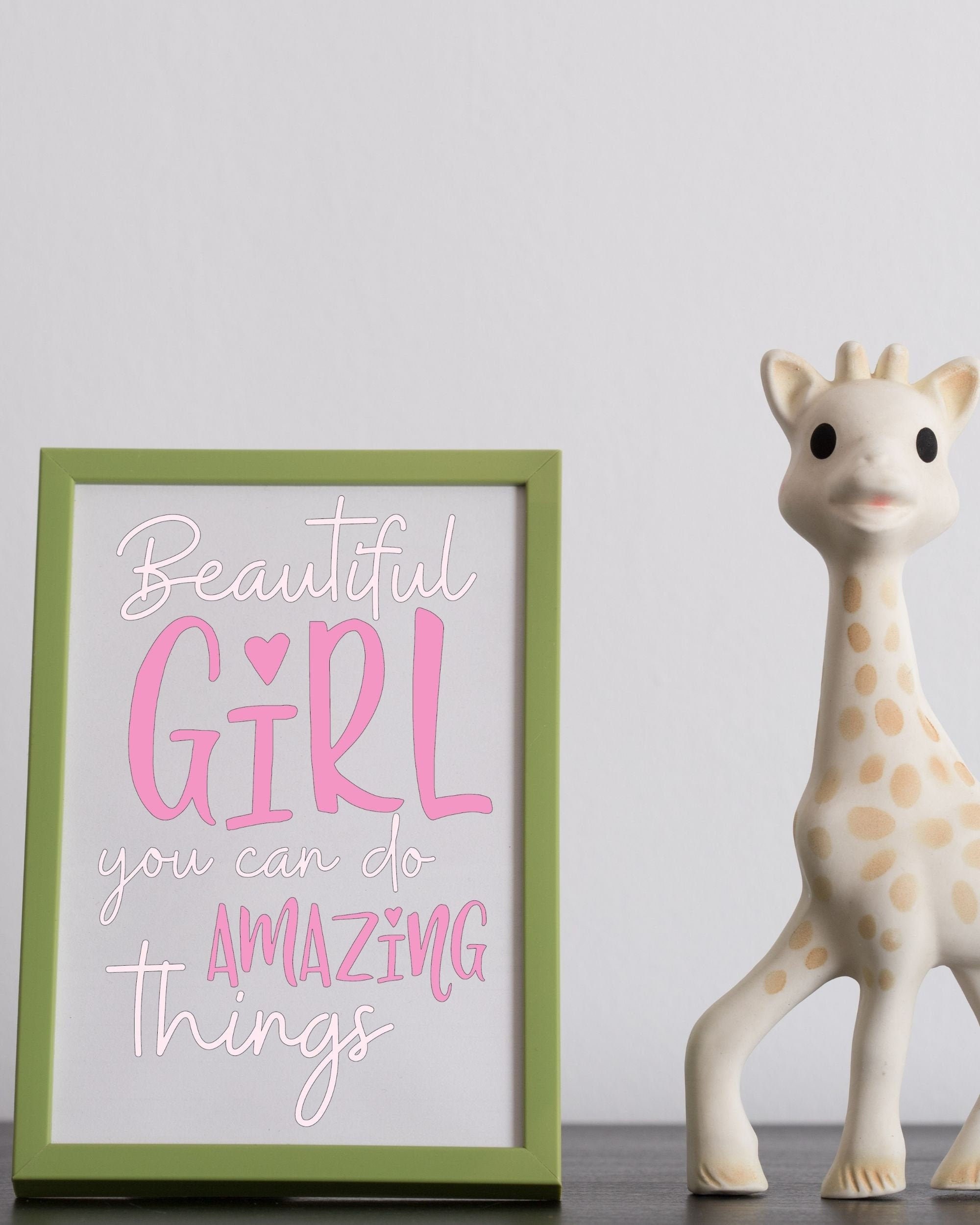 Beautiful Girl Printable Wall Art, Nursery Printable, Nursery Decor ...