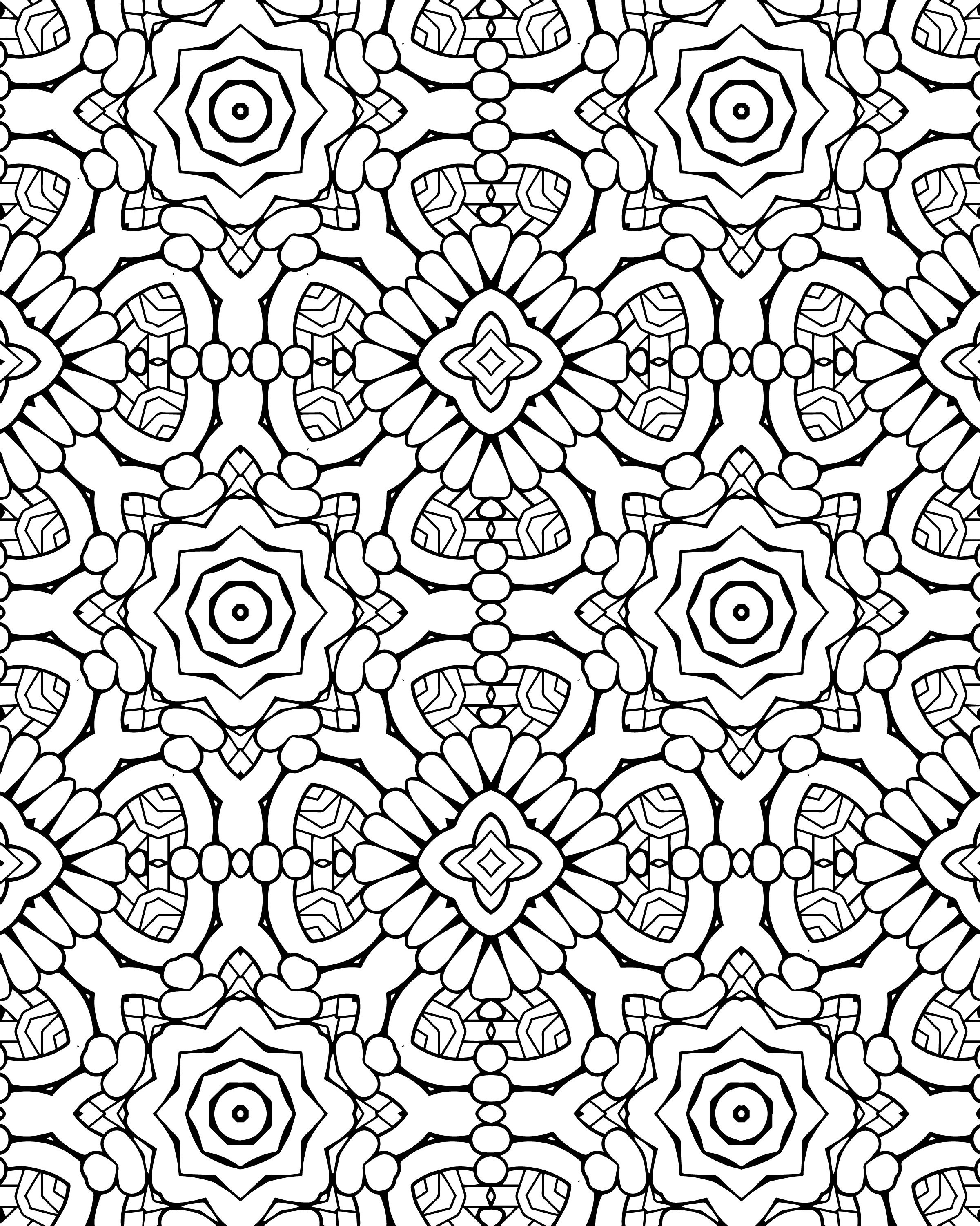 5 Adult Coloring Pages, Printable - Etsy