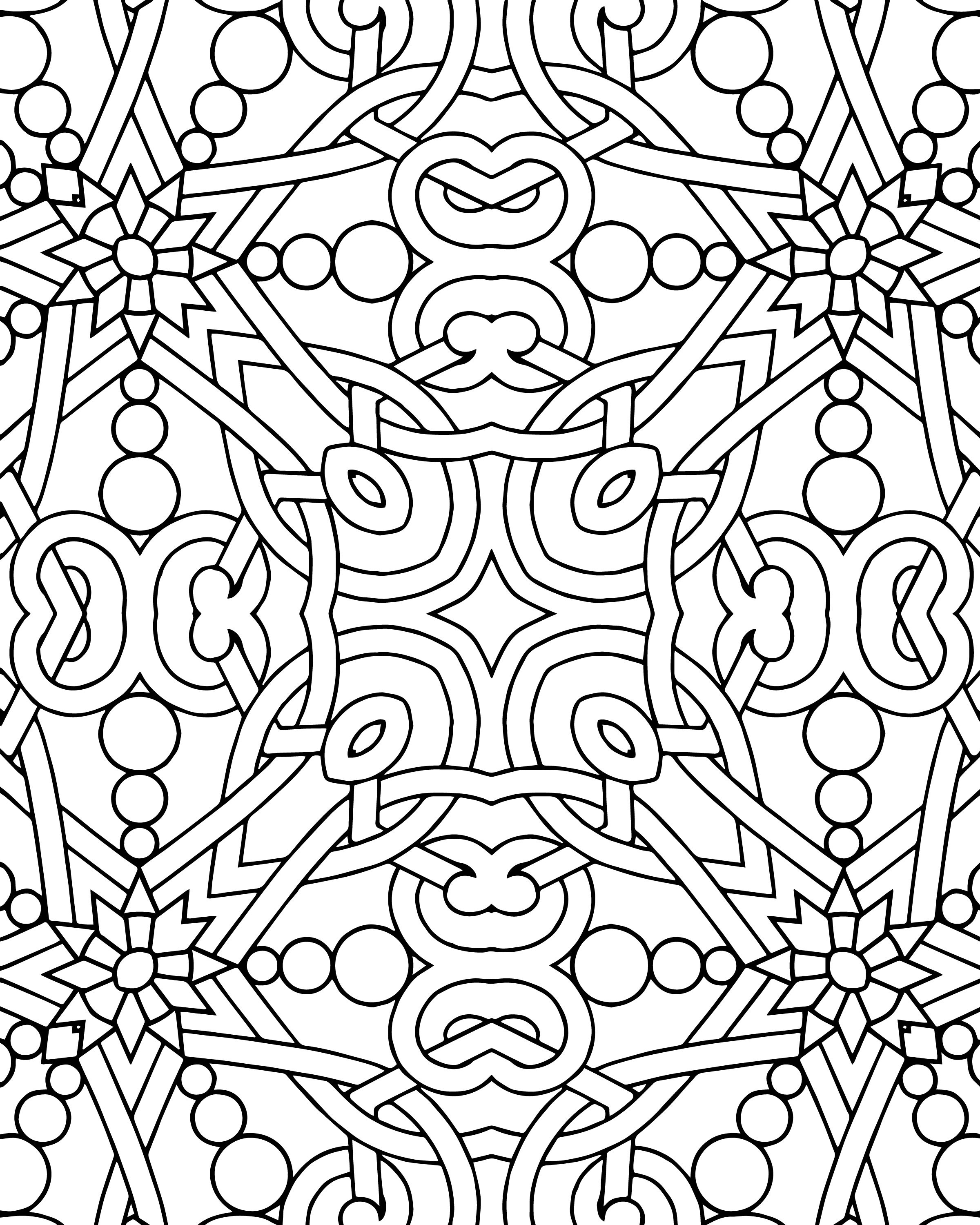 5 Adult Coloring Pages, Printable - Etsy