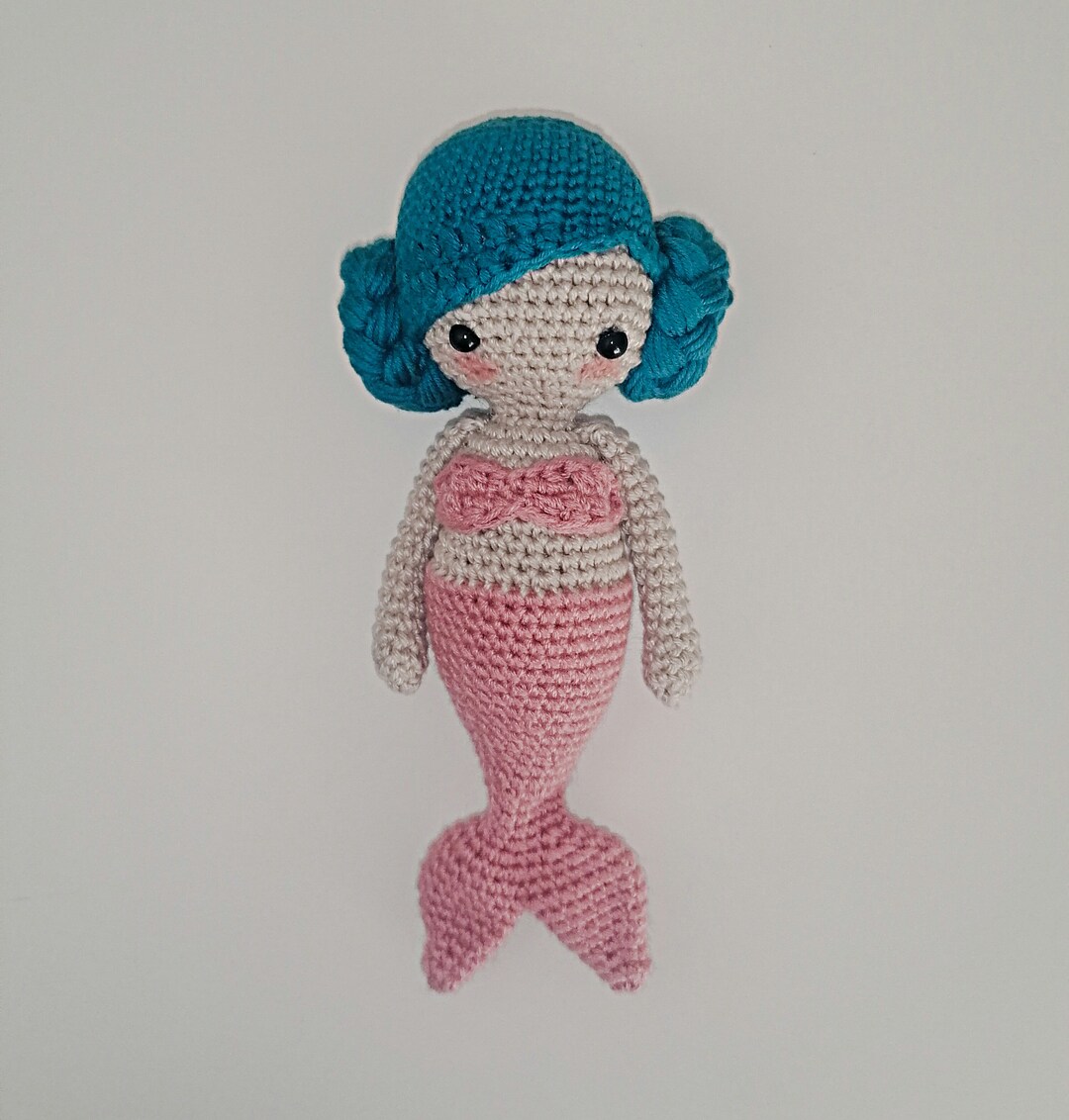 Mermaid Crochet-mermaid Amigurumi "susi"-crochet Amigurumi Pattern ...