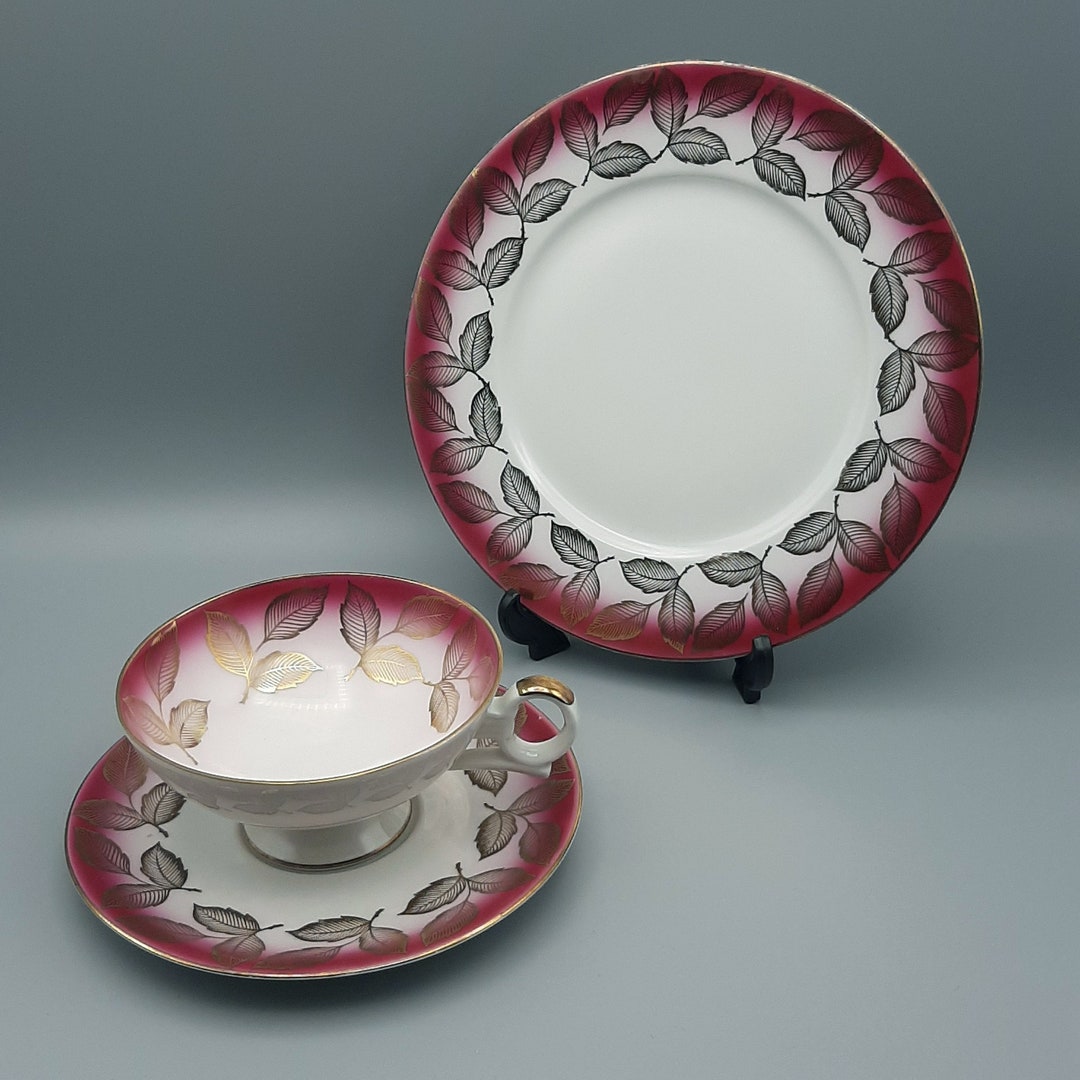 Porcelain Manufactory Händel Bavaria Vintage Collector's Cup Red-pink 3 ...