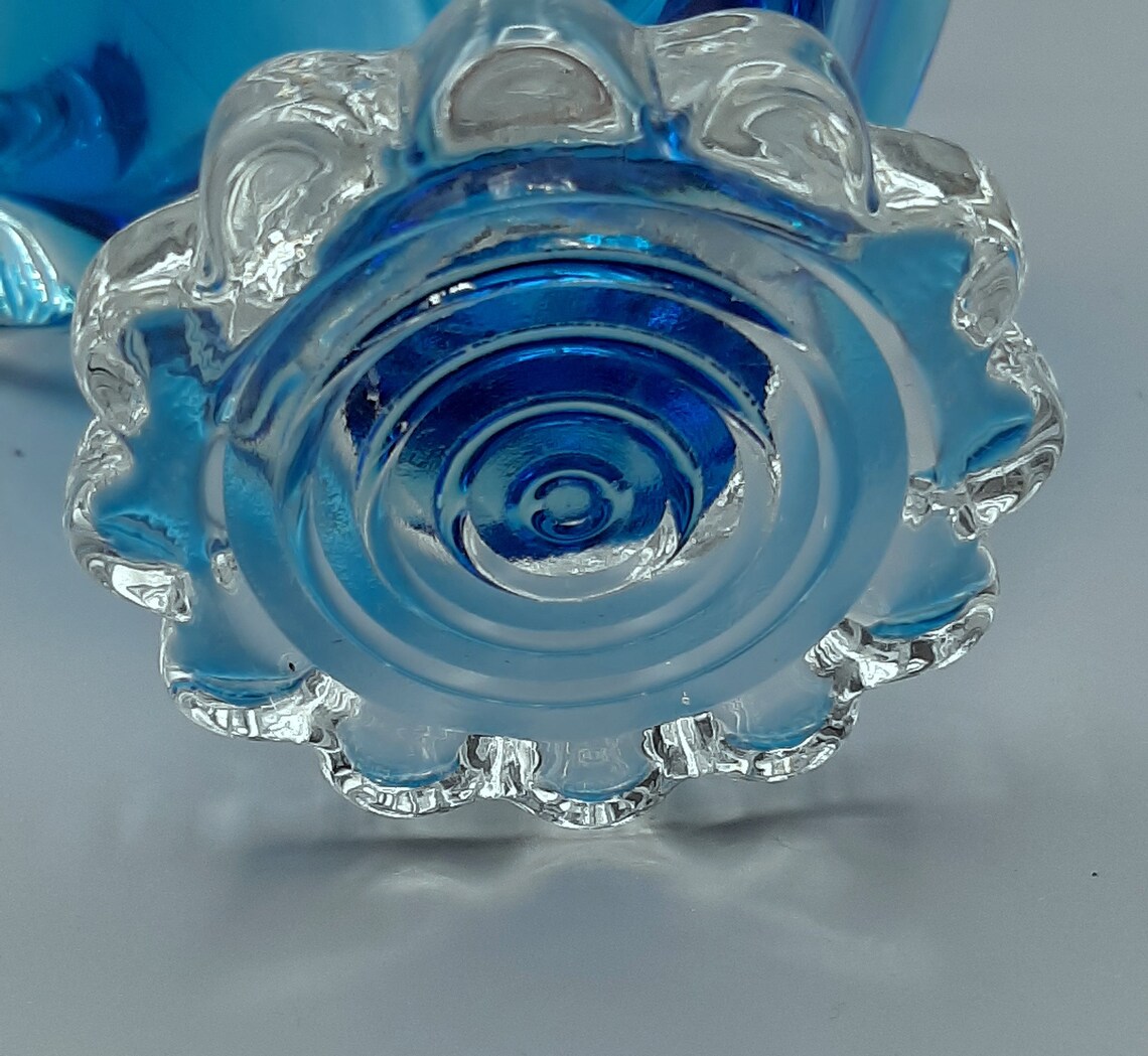 Murano Glass Vintage Bonboniere in Bird Shape Light Blue 60s - Etsy