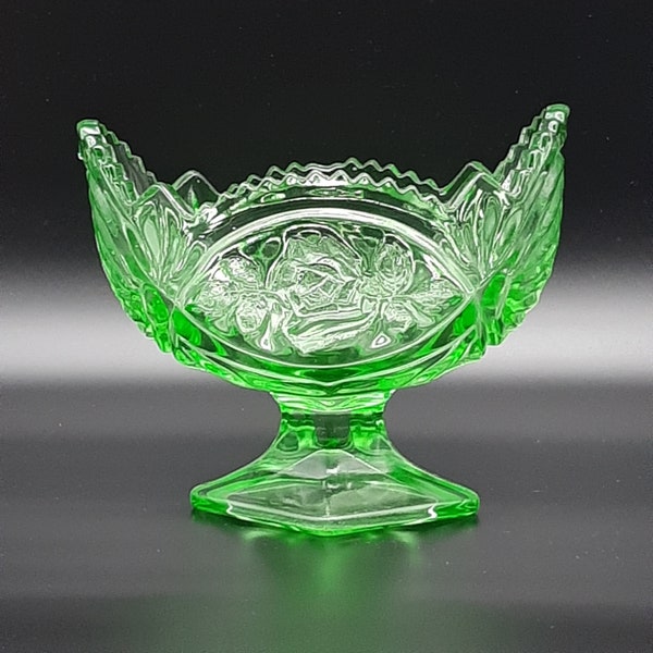 Green Pressed Glass Etsy