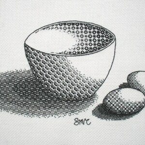 Blackwork Pattern Three Pears Shaded Embroidery Varied - Etsy Canada