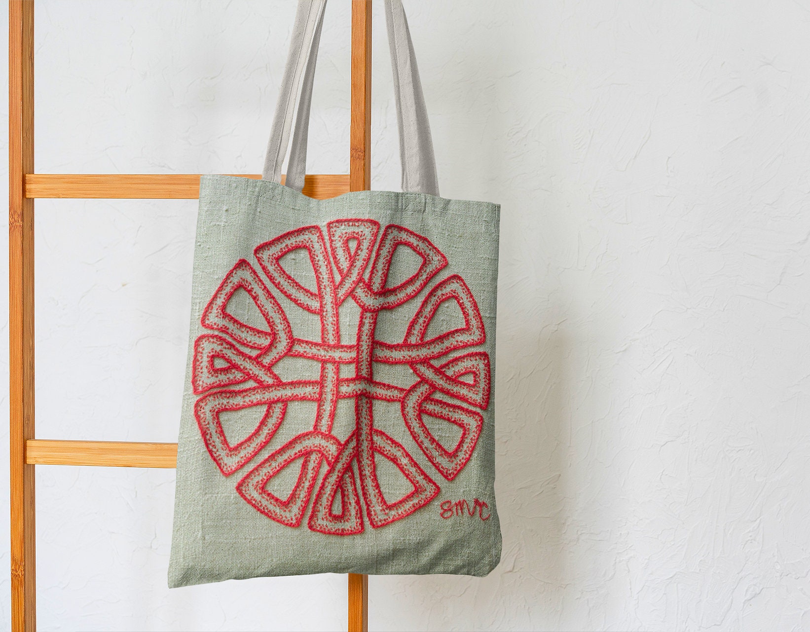 Pdf Embroidery Pattern, Redwork Stitching, Celtic Knot, Medallion ...