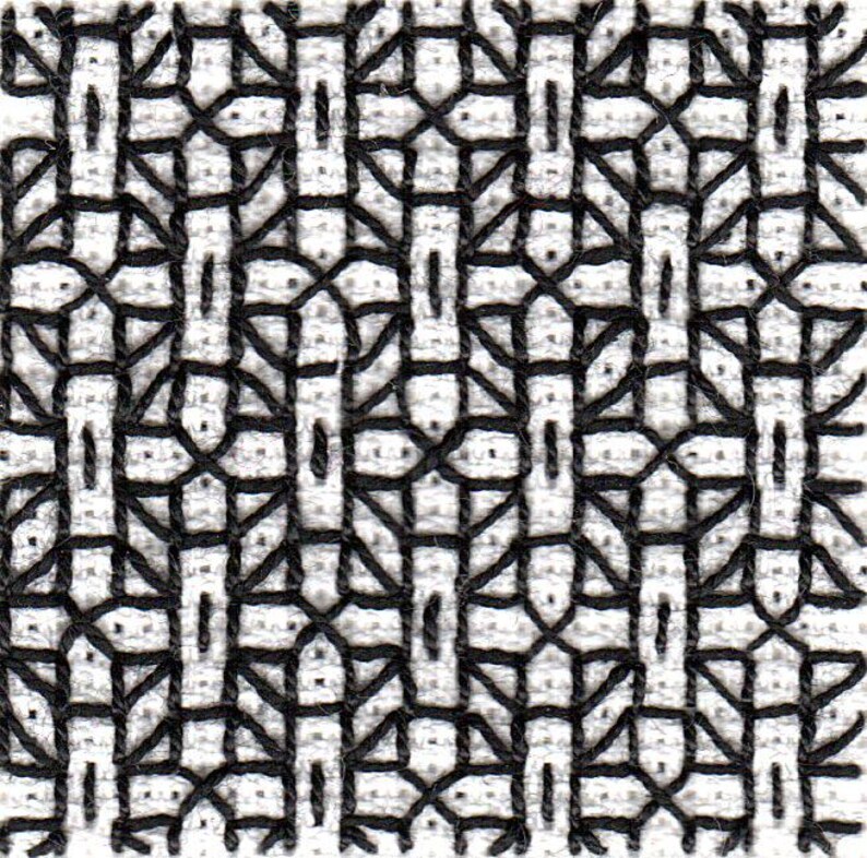 Blackwork Pattern, Three Pears, Shaded Embroidery, Varied Threads ...