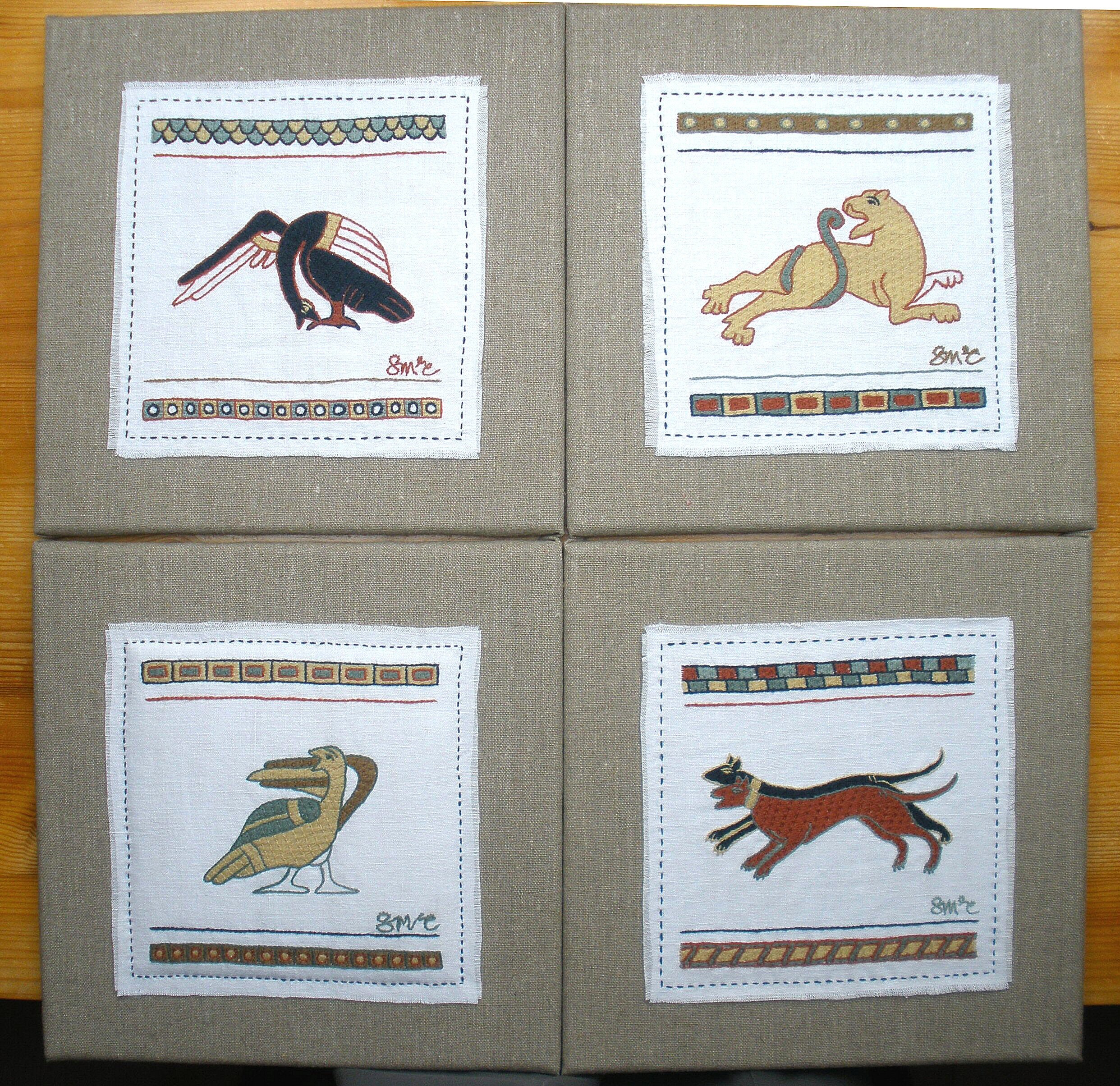Bayeux Stitch, Dark Bird, Ancient Creatures, Mythical Animals, Tapestry ...