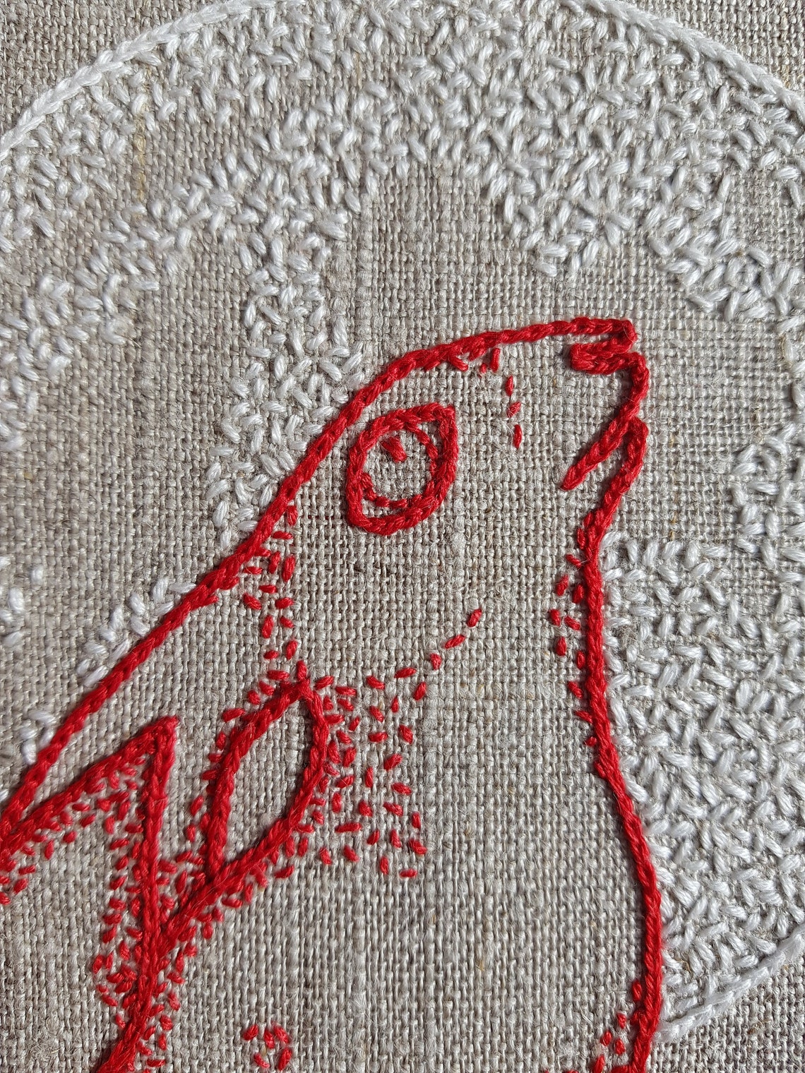 Embroidery Pattern Pdf Moongazing Hare Simple Stitching - Etsy