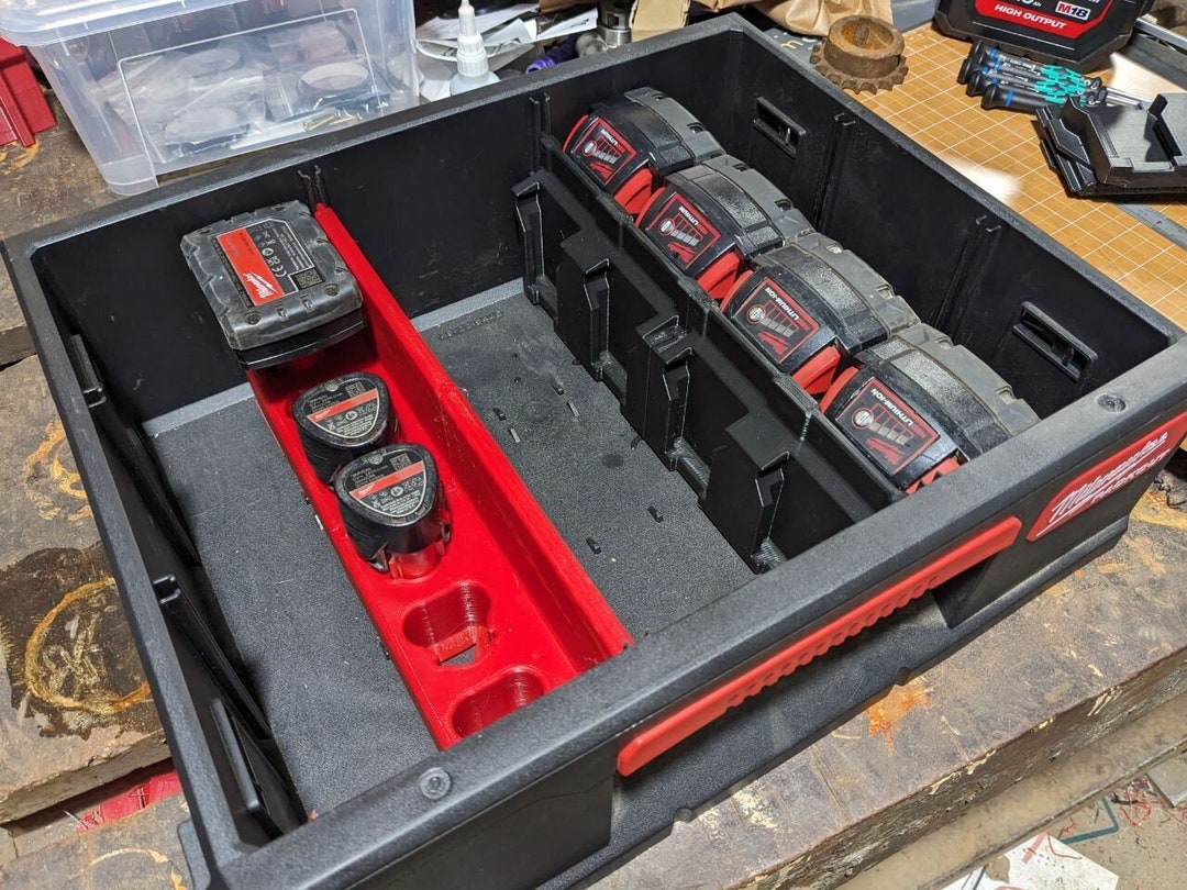 Milwaukee PACKOUT Integrated Battery Storage M12, M18 for 2draw System ...