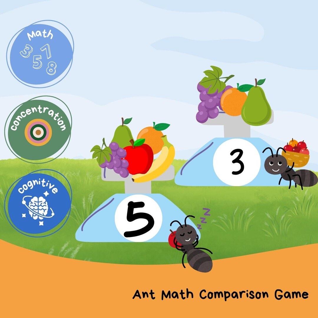 Printable Math Comparison Game | Greater Than Less Than Equal Activity ...