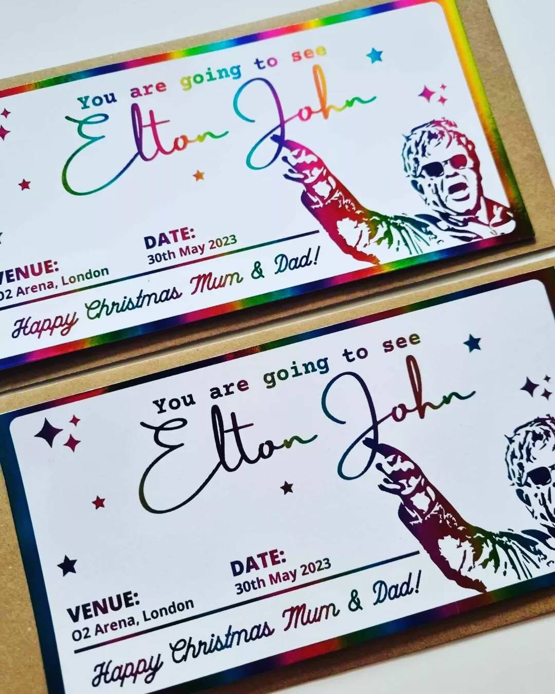 Concert Ticket Gift Souvenir Foiled Concert Ticket Concert - Etsy UK