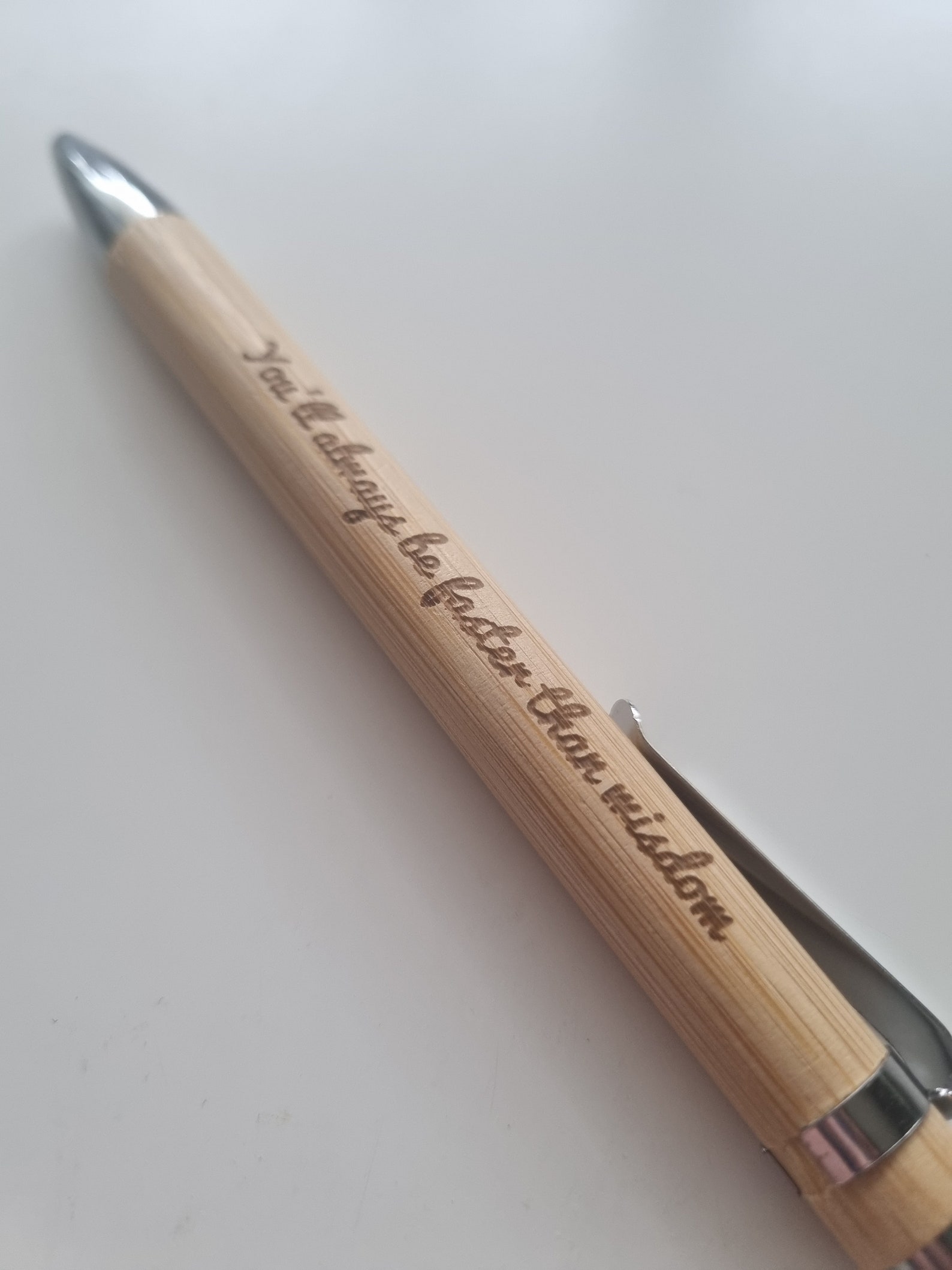 Wedding Favour, Wedding Guest Gift, Engraved Pen, Bamboo Pen With ...