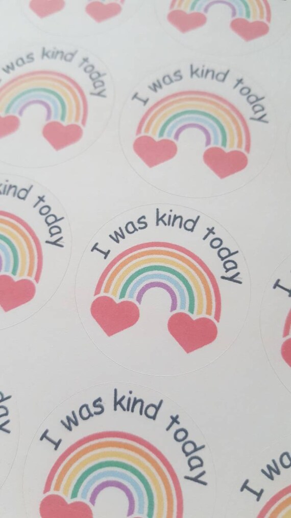 35pcs Rainbow Heart Teacher Reward Stickers Teacher Gifts | Etsy