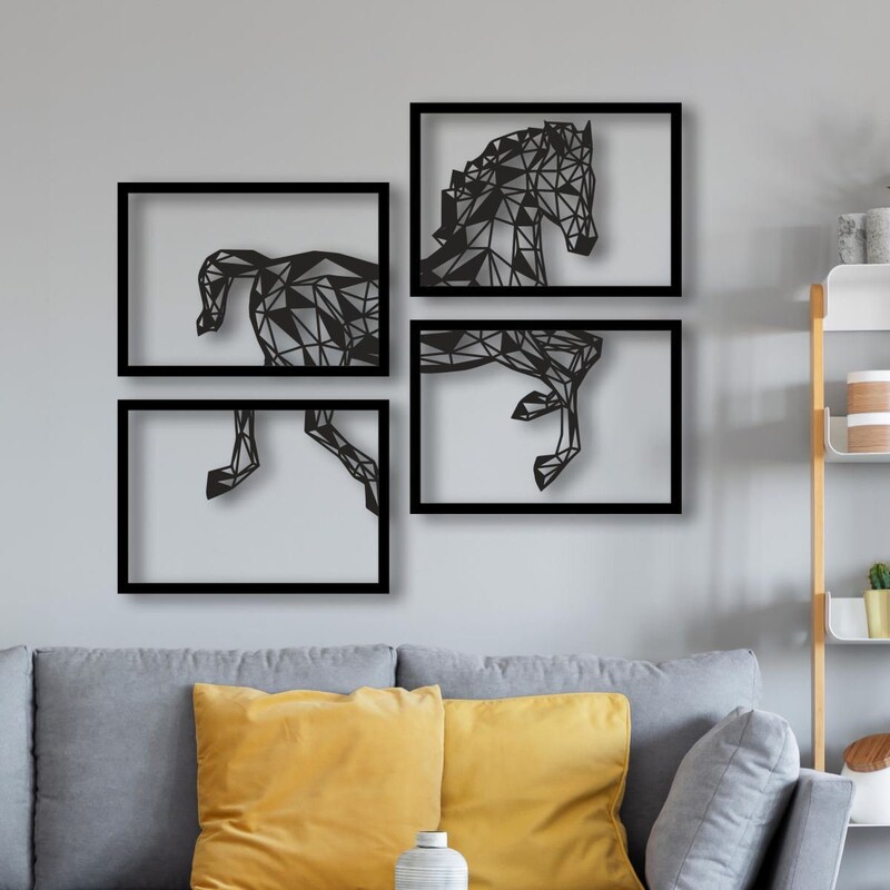 Geometric Horse Art - Etsy