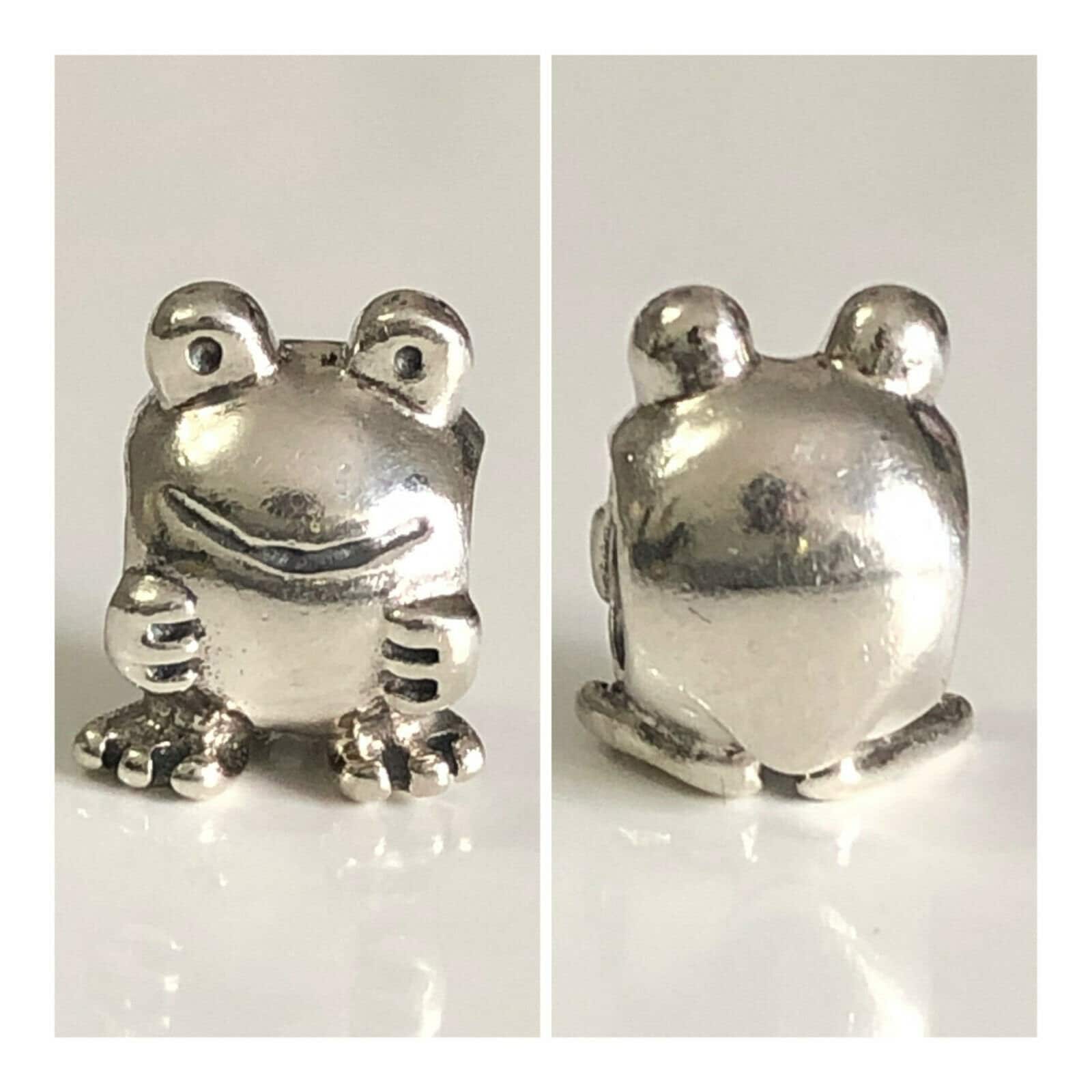 Authentic PANDORA Sterling Silver Happy Frog Charm - decorliving.mx
