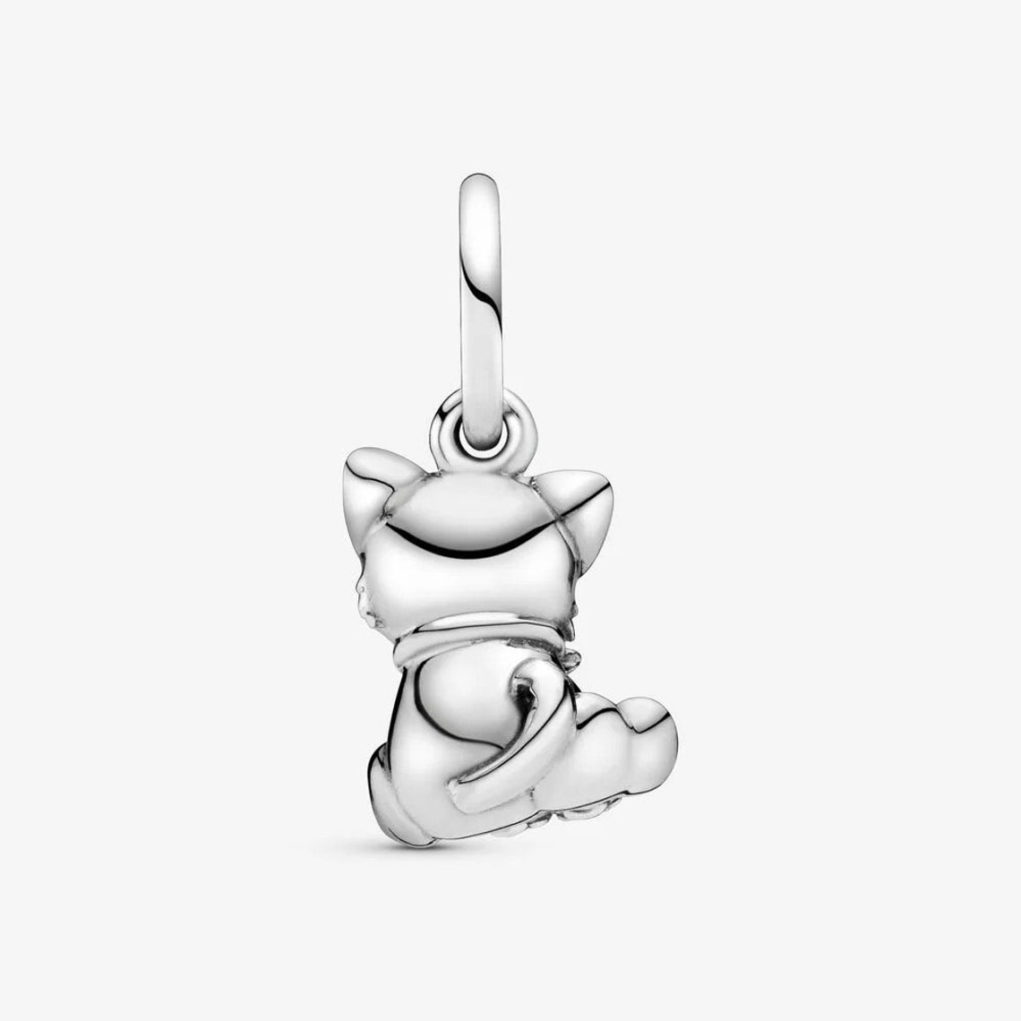 Sweet Kitty-cat Dangle Charm / Fits Pandora Bracelet / ALE / - Etsy