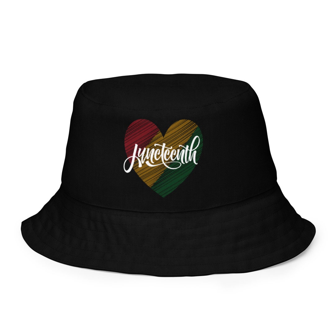 Juneteenth Reversible Bucket Hat, Freeish Since 1865, Black History ...