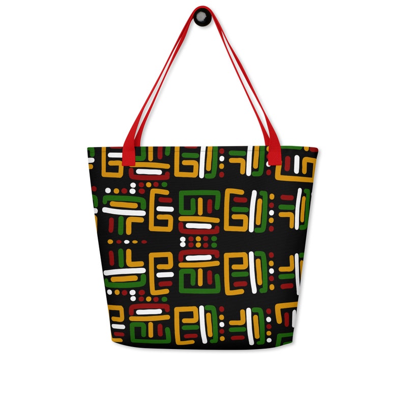 Juneteenth Large Tote Bag, Pattern, for Women, Tote Bag With Pocket, Bag Strap, - Etsy Australia