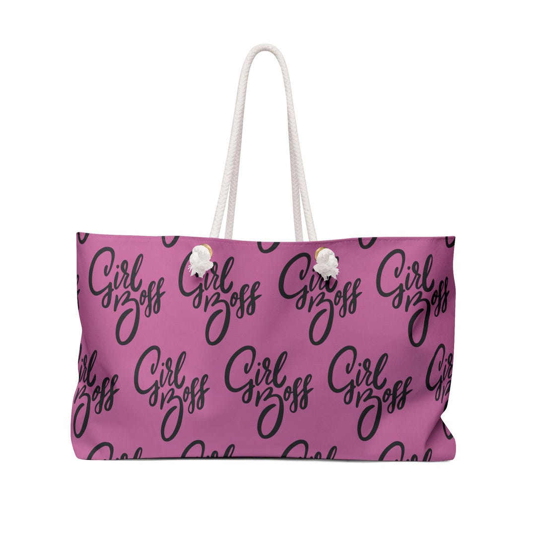 Girl Boss Weekender Bag, Feminist Beach Bag - Etsy