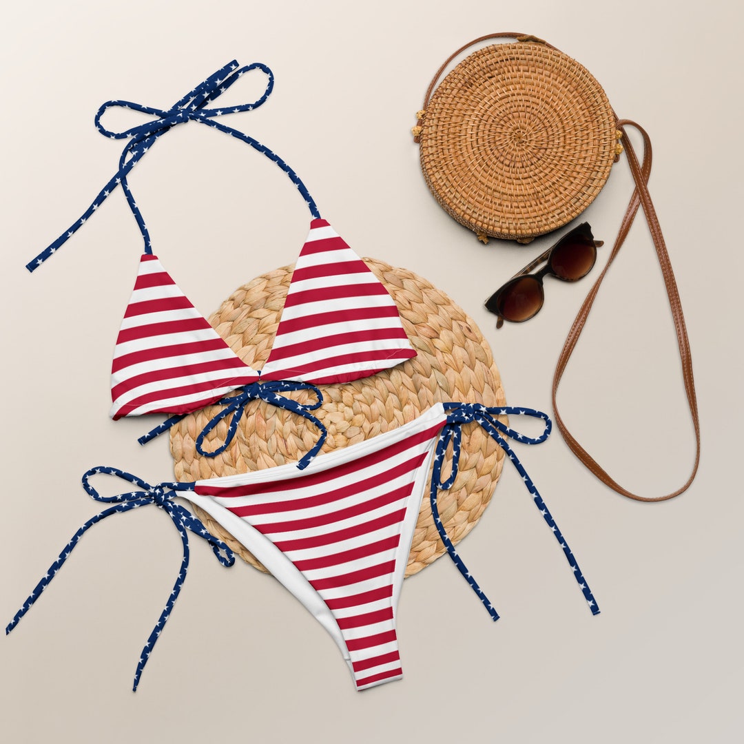 USA String Bikini, United States of America, Fourth of July, 4th of ...