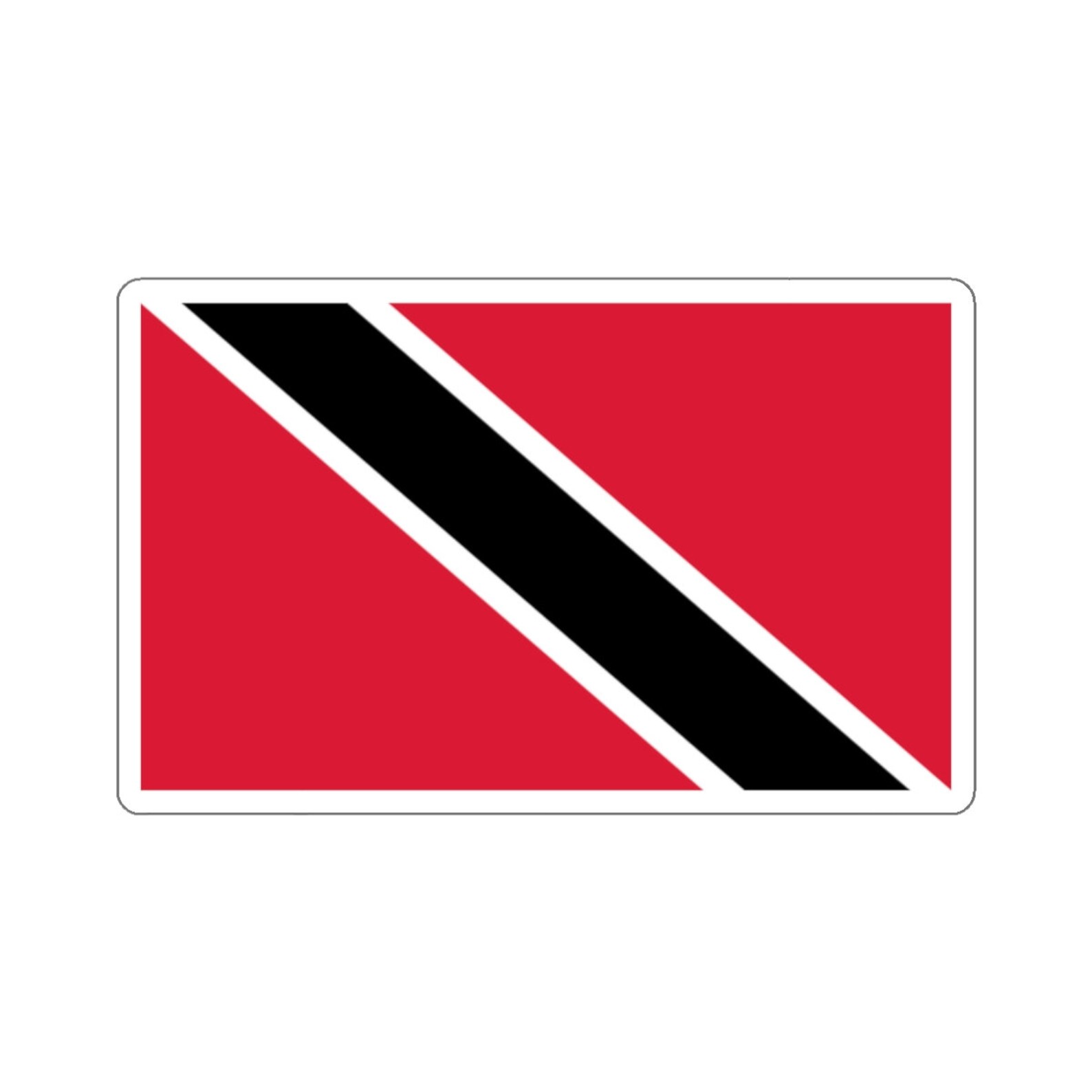 Trinidad Flag Sticker, Trini, Trinidad Carnival - Etsy