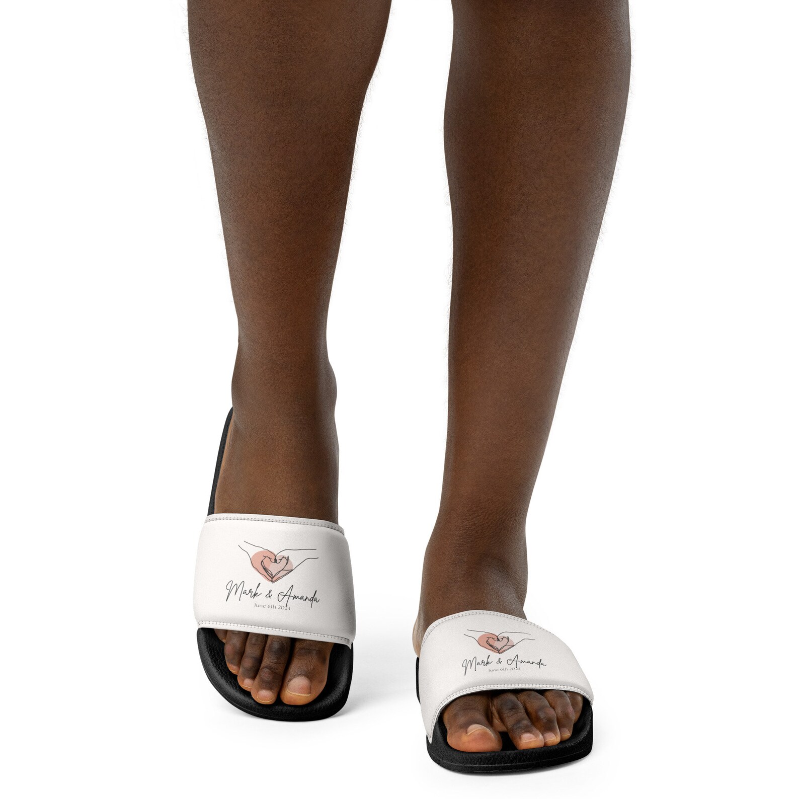 Custom Slide Sandals, Bride Slides, Couple Slippers, Mr & Mrs., Groom ...