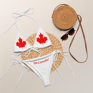 Canada Maple Leaf Bikini, Red Bikini, White Bikini, Canada Day ...