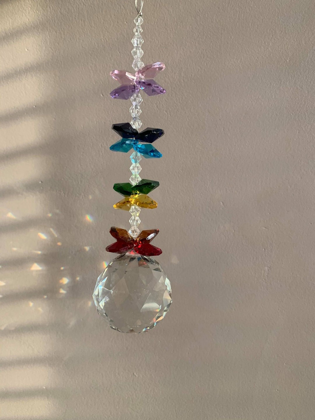 Crystal Butterfly Sun Catcher - Etsy