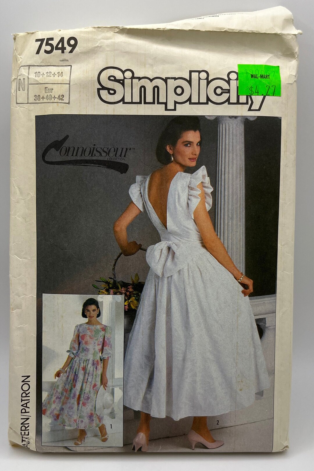 Vintage Simplicity 7549 Pattern Connoisseur Collection Misses Dress ...